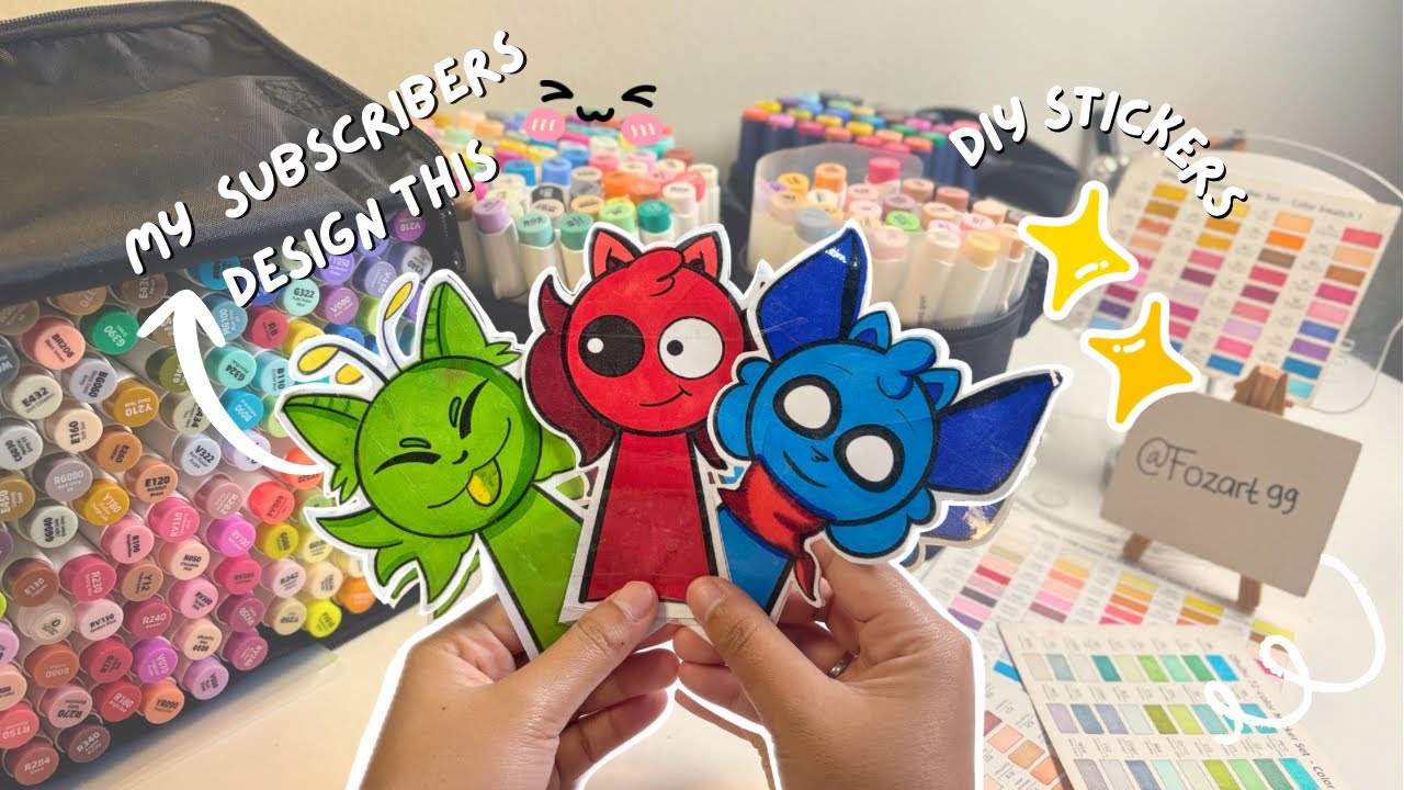 How to Make Incredibox Sprunki OC Stickers at Home 🏠| Step by Step ...