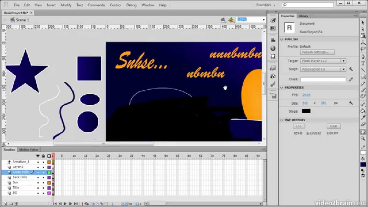 Adobe Flash CS6: The Toolbar 09 Learn ByVideo - YouTube