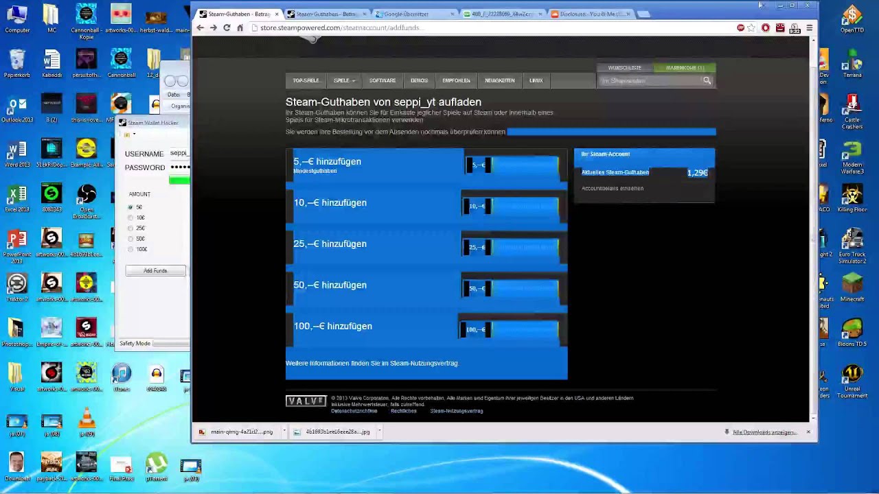 Steam Wallet Hacker ( Undetected ) with Safetymode! - YouTube