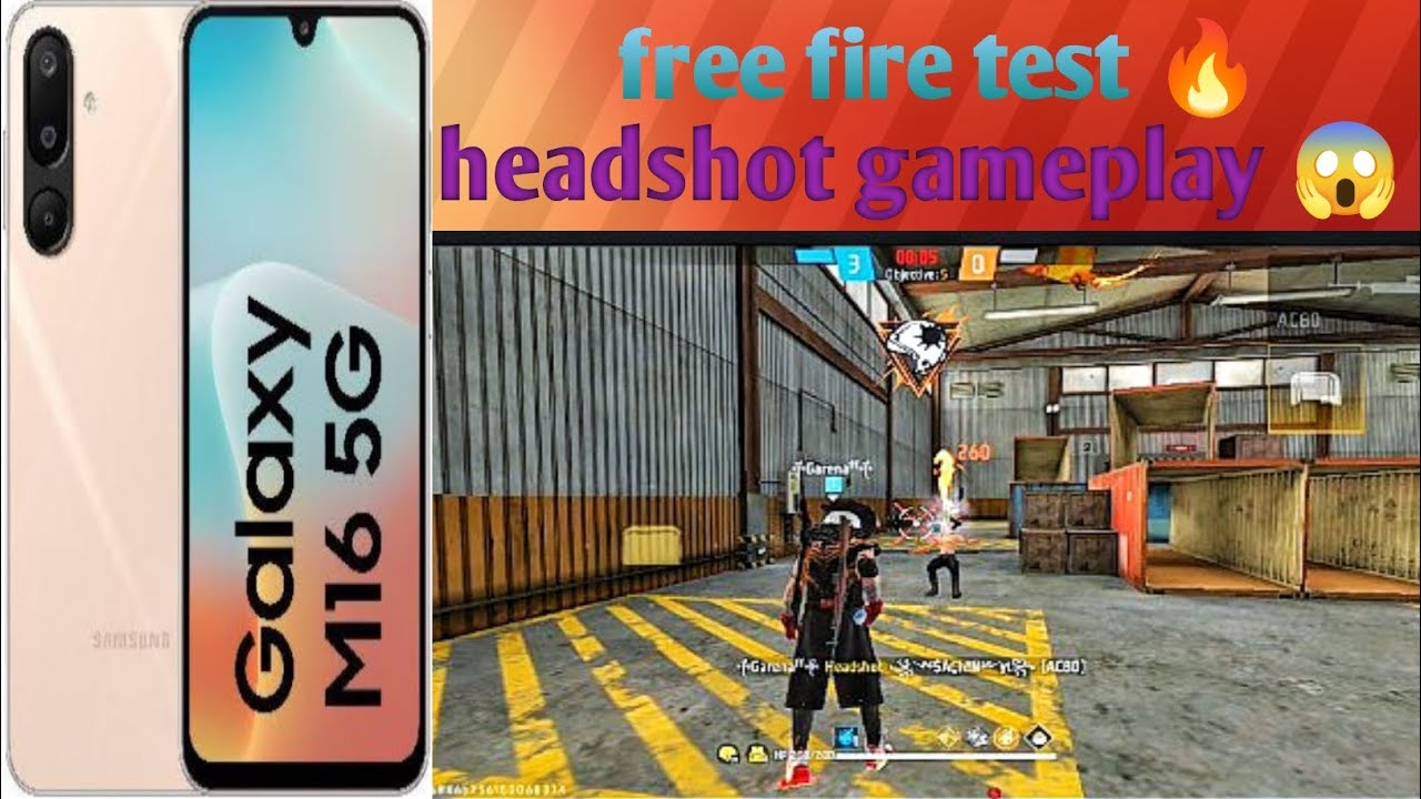 samsung m16 5g free fire gameplay | samsung galaxy m16 free fire test ...