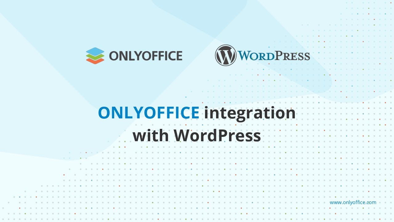 ONLYOFFICE integration with WordPress - YouTube