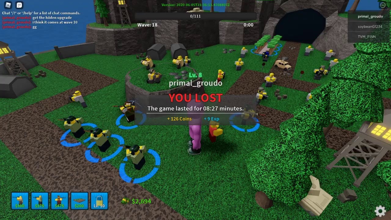 Defending my tower (Roblox Tower Defence) - YouTube