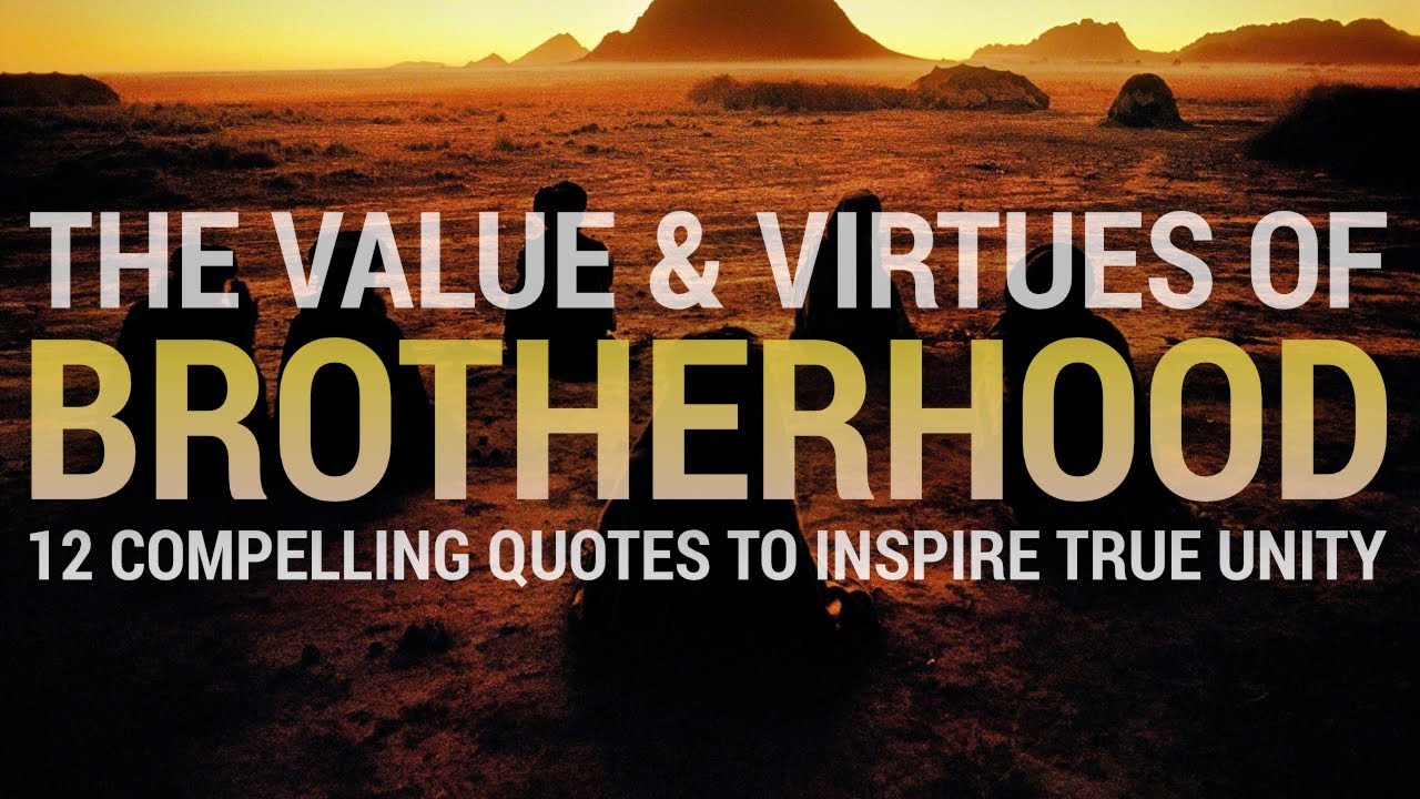 12 AMAZING Quotes On Brotherhood And Unity - YouTube