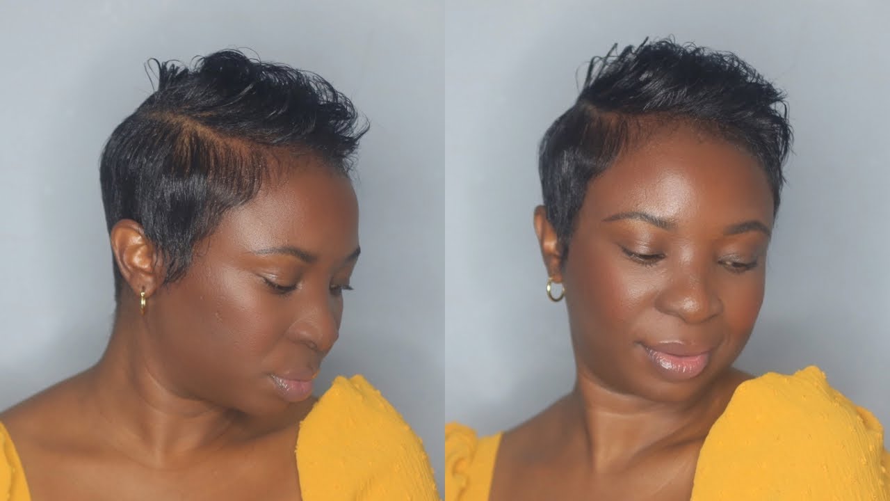 How To | Pixie Haircut Mold and Style - YouTube