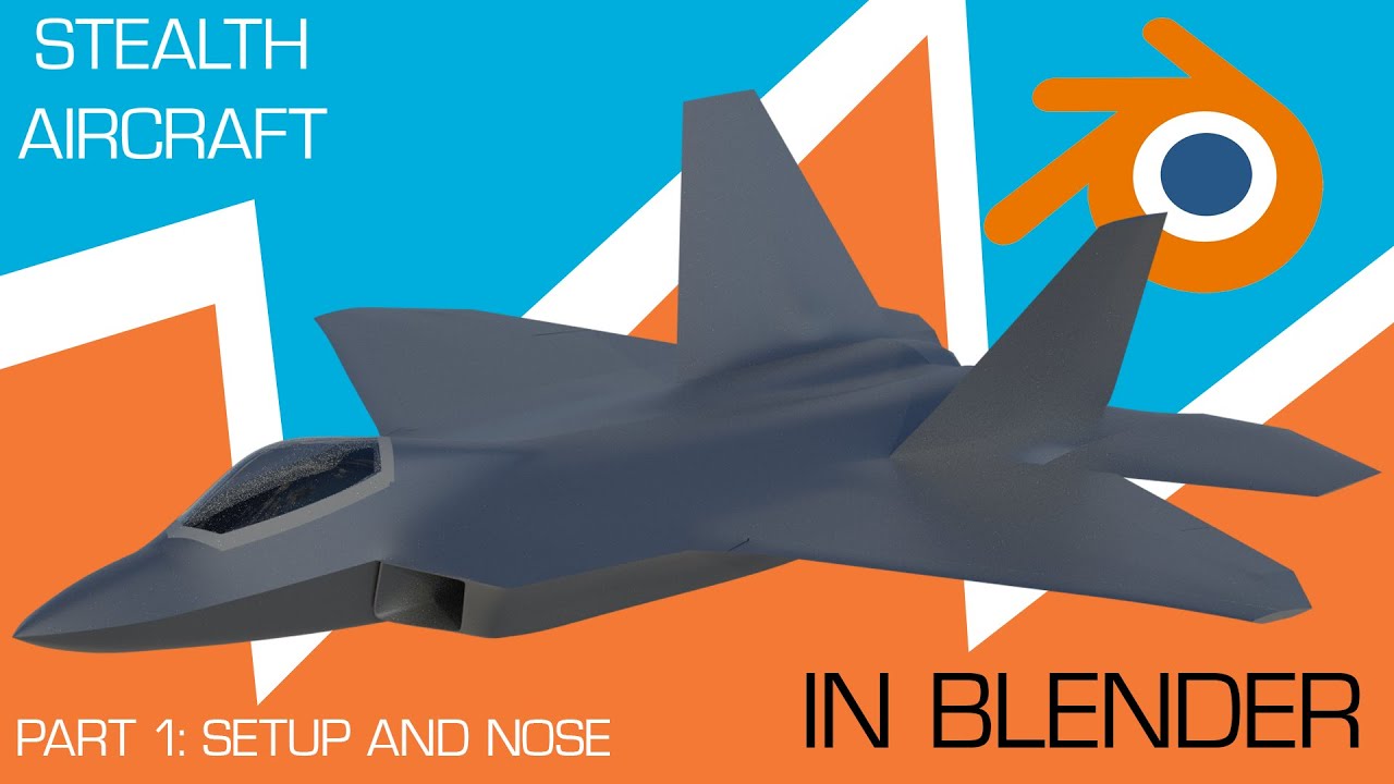 How to Model a Stealth Jet in Blender - YouTube