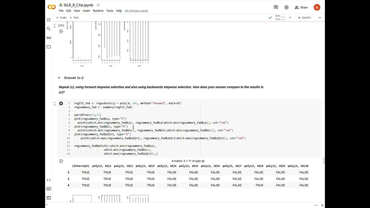 Intro to Statistical Learning (2nd Ed), Solution to Problem 6.8A | Model-Selection Methods - YouTube