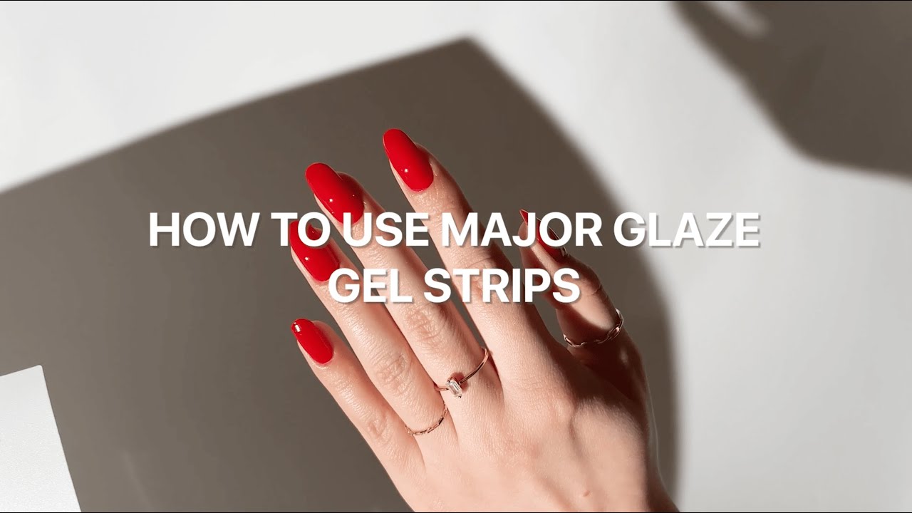How To Apply Gel Strips - YouTube