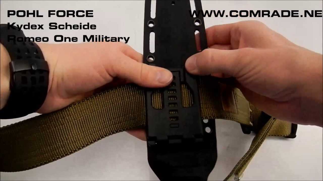 Pohl Force Kydex Scheid Romeo One - YouTube