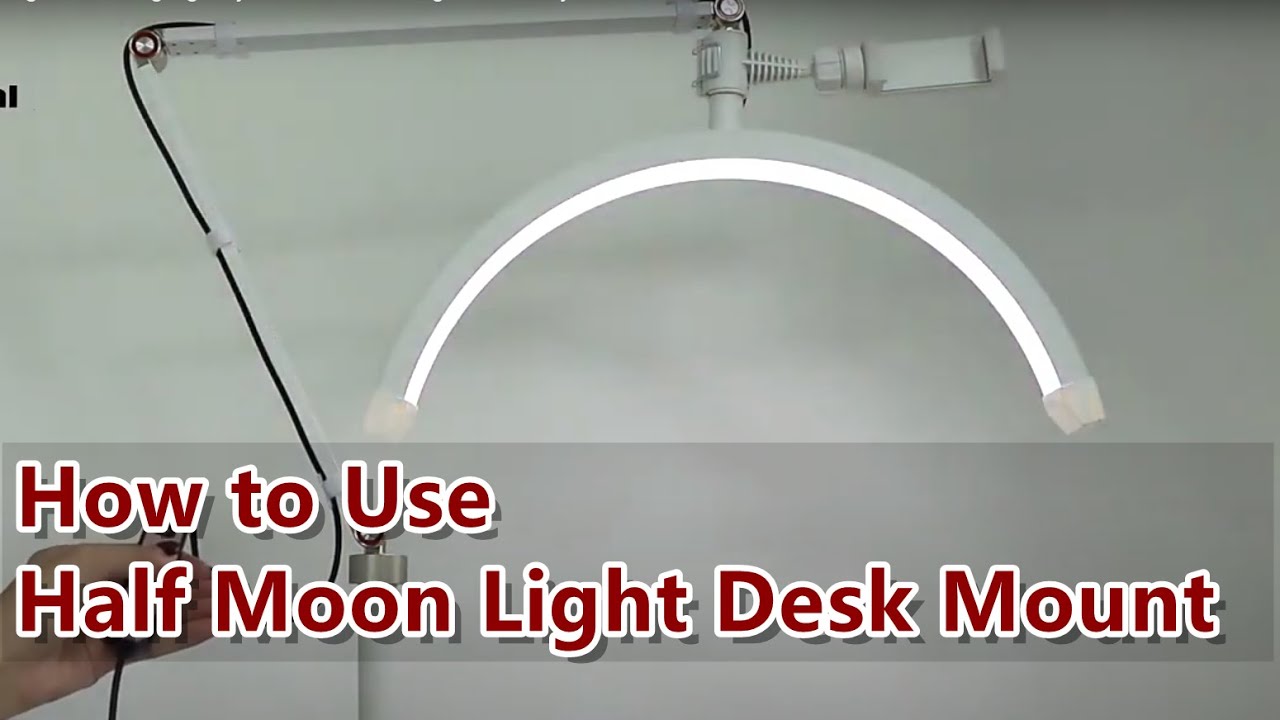 How to Use Lash Lights LED Ring Light Eyelash Half Moon Light for Beauty Lashes Nail Salon Hot ...