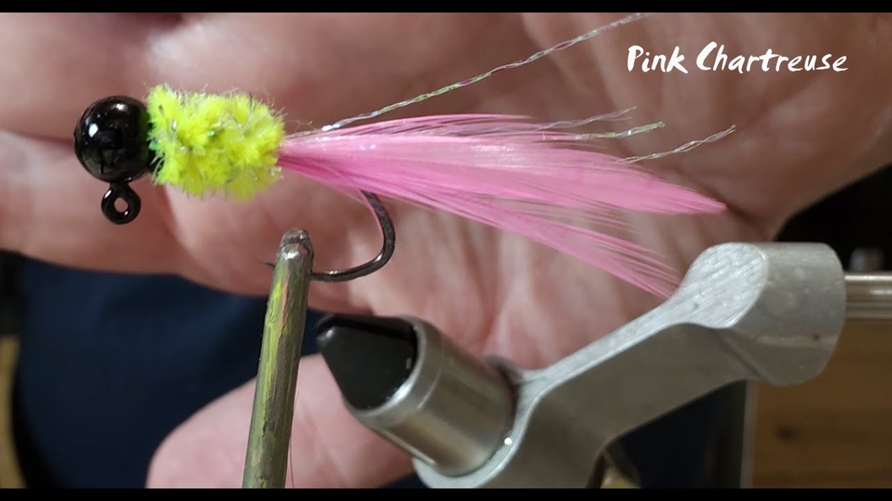 Pink/Chartreuse Crappie Jig - YouTube