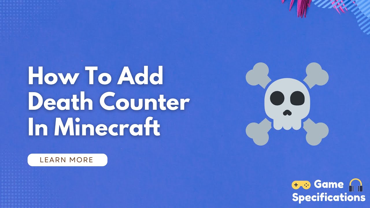 How To Add Death Counter In Minecraft - YouTube