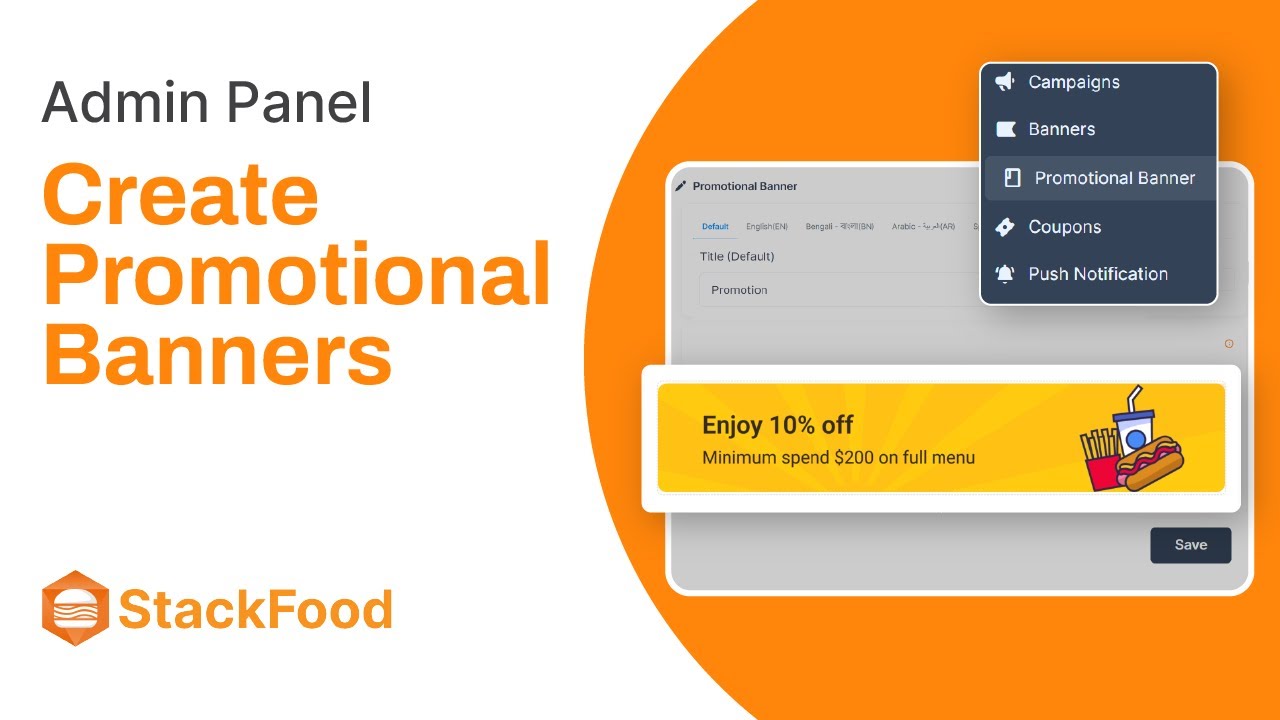 How to add Promotional Banner on Admin Panel? 6amTech - YouTube