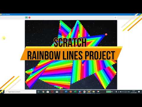Rainbow Lines - Scratch (Project 1) - YouTube