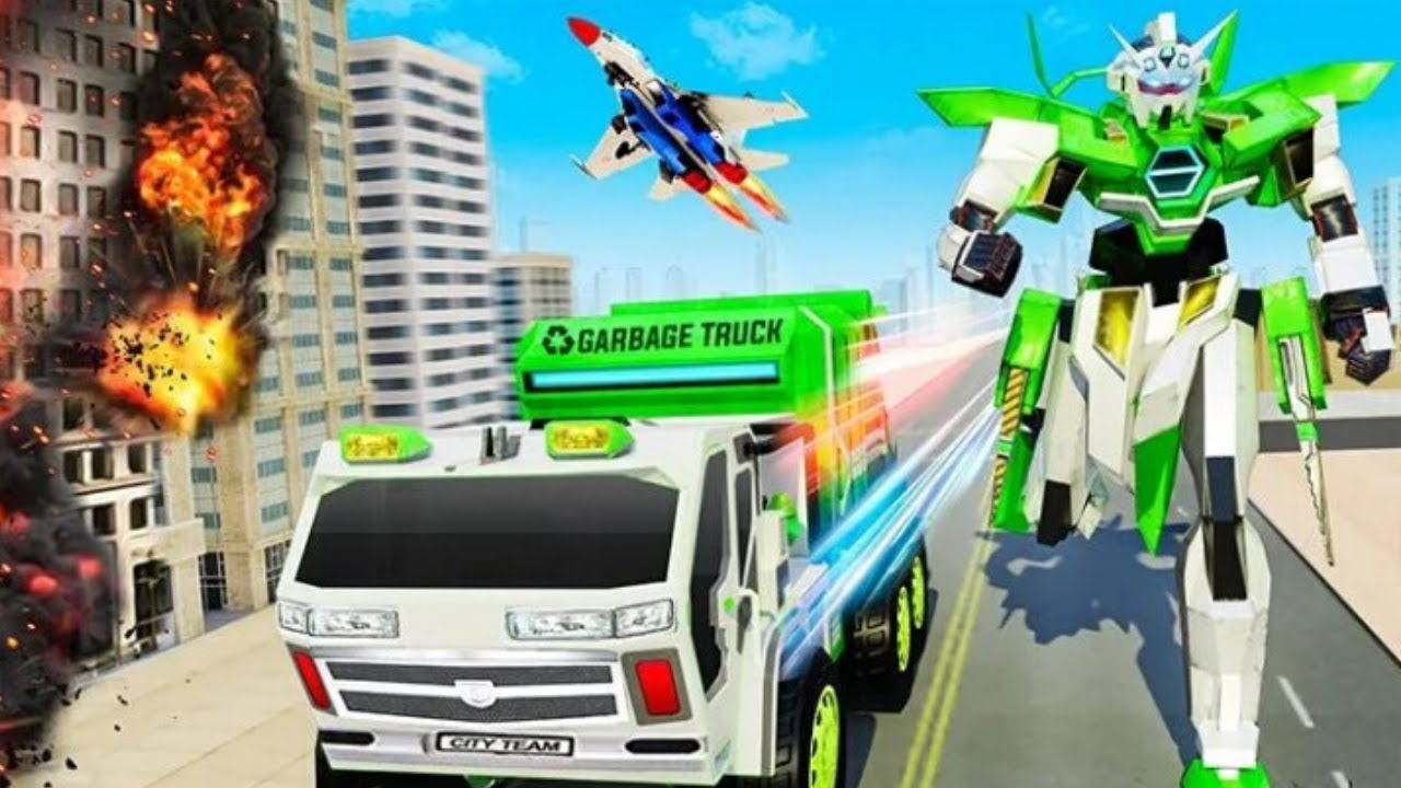 Grabage Truck Robot City Rescue Mission Android Gameplay - YouTube