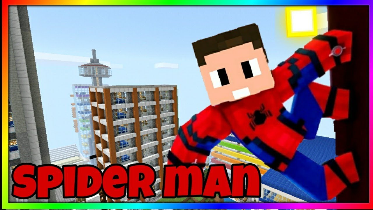 Saiu V1 Do Novo Addon Mod Do Homem Aranha No Minecraft Pe Youtube