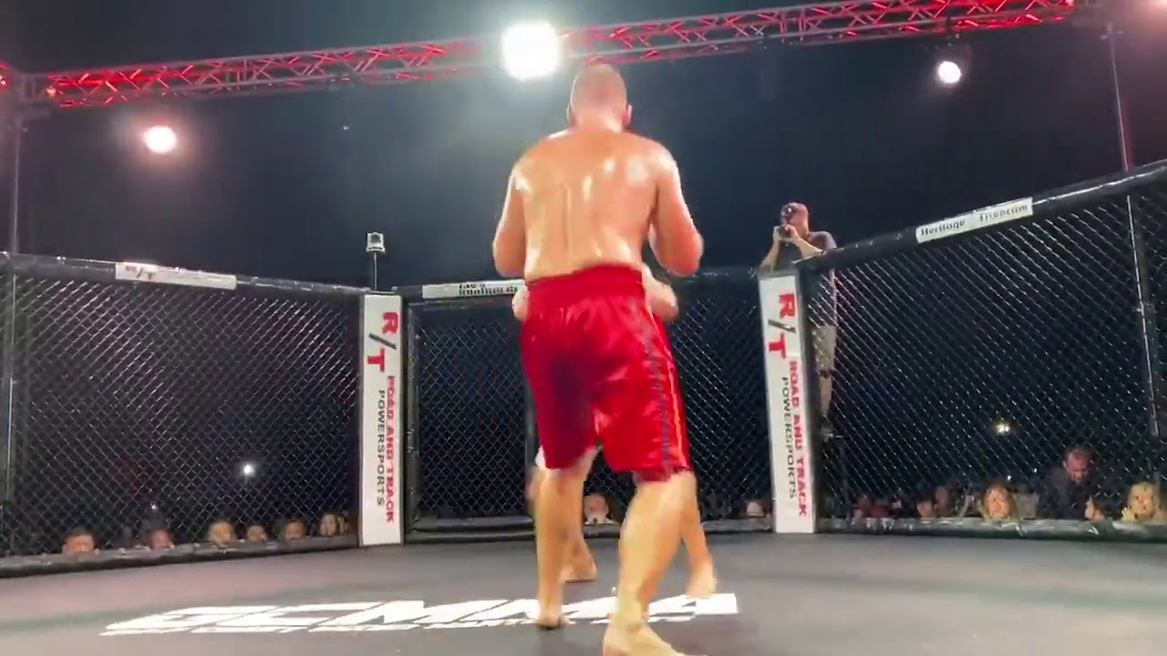 Dennis LaBruzza with a 5th round KO!!! Lots of class... proud coach ...