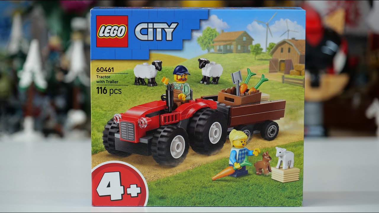 Lego City 60461 tractor with trailer lego speed build review | Toy Network