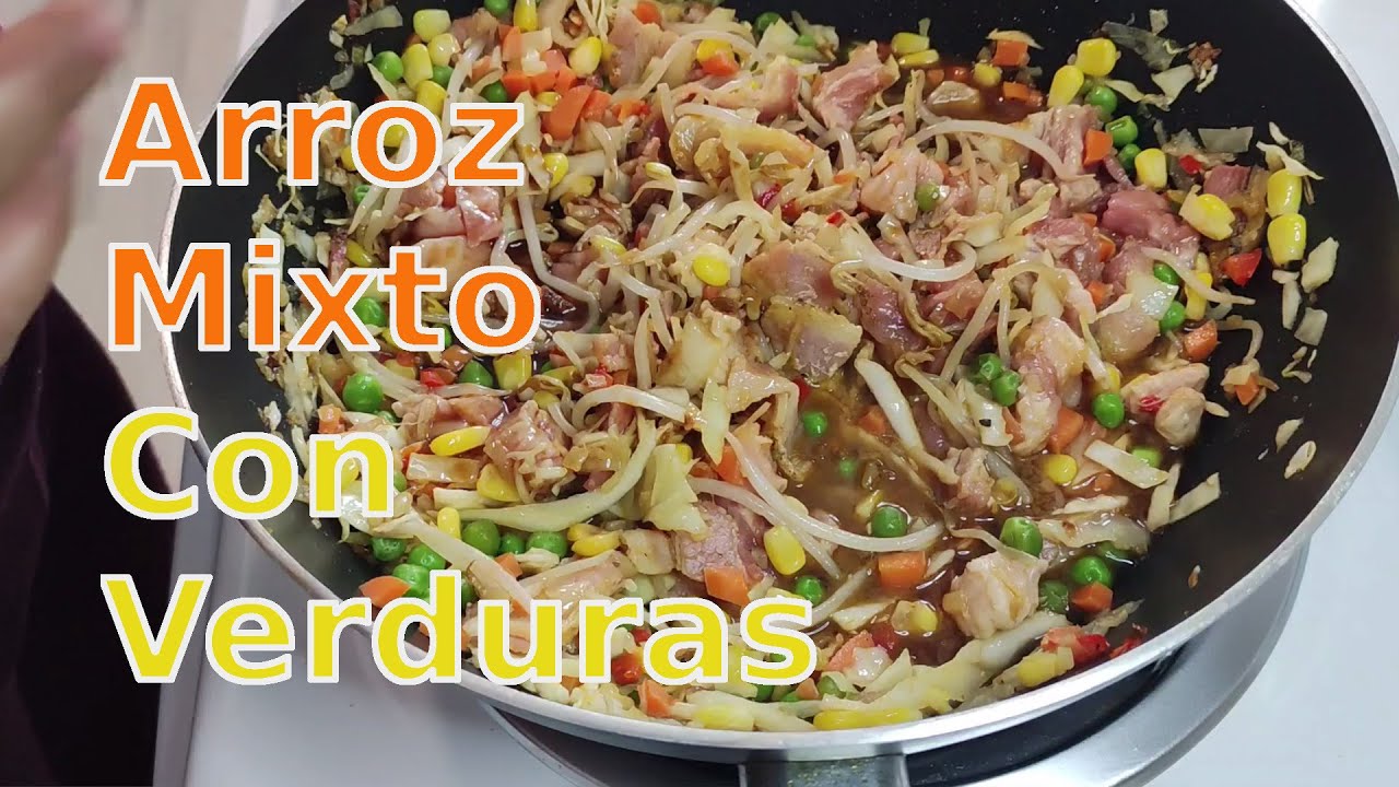 Receta de Arroz Mixto con Verduras - YouTube