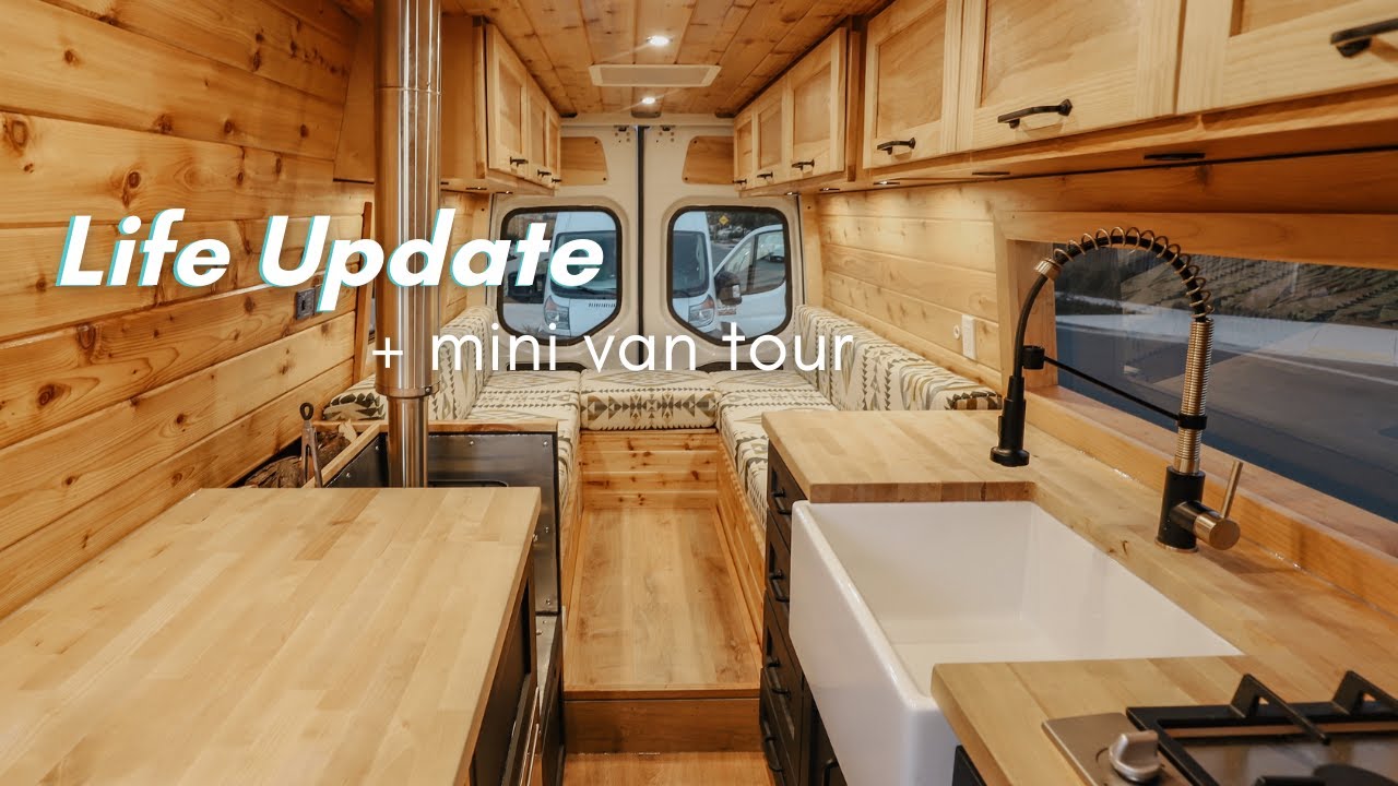 VAN TOUR | MINI CABIN ON WHEELS | + LIFE UPDATE - YouTube
