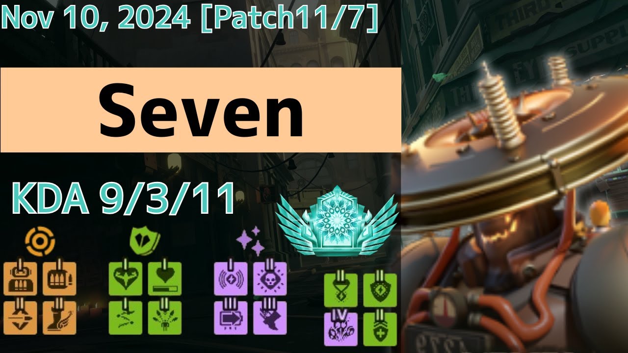 上手すぎるSeven！プロ並みのプレイをリプレイで学ぼう/Deadlock Seven Gameplay【Eternus Rank ...