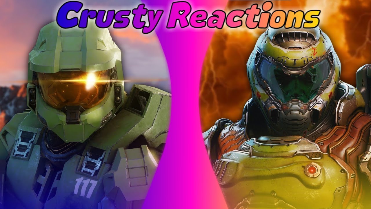 Crusty Reactions Episode 23 | Master Chief VS Doom Slayer [Halo VS Doom ...