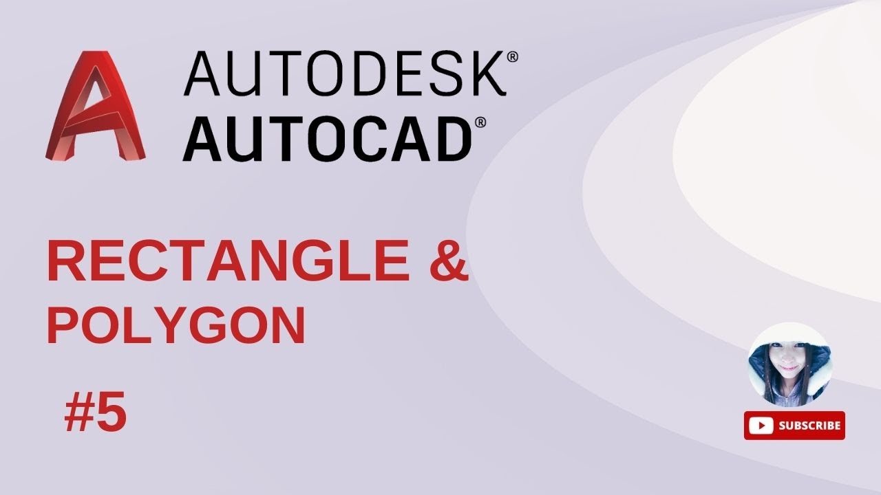 Autocad Dersleri #5 RECTANGLE & POLYGON Komutu - YouTube