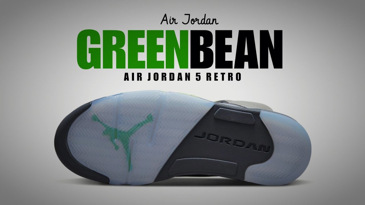 GREEN BEAN 2022 Air Jordan 5 DETAILED LOOK + OFFICIAL RELEASE DATE ...