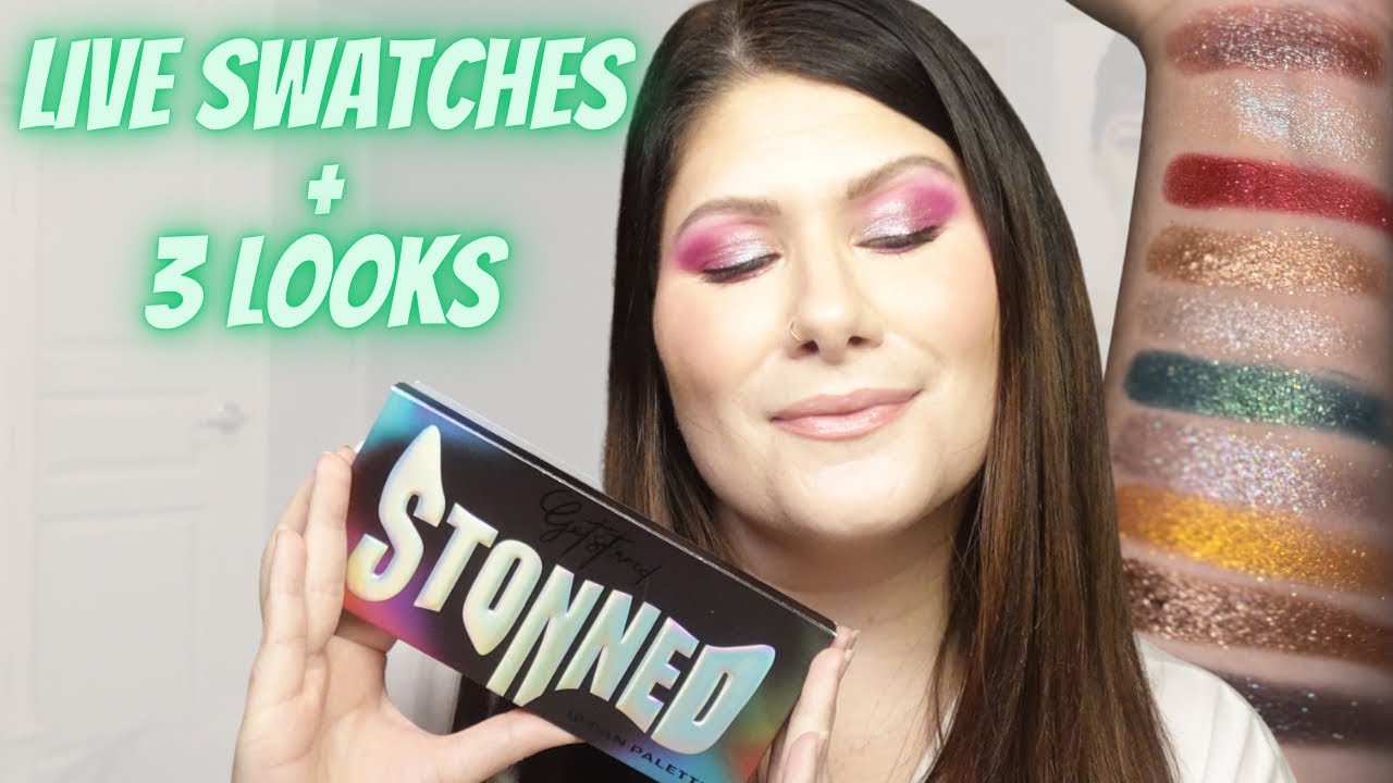 GETSTONNED STONNED PALETTE| ALL SHIMMER PALETTE - YouTube