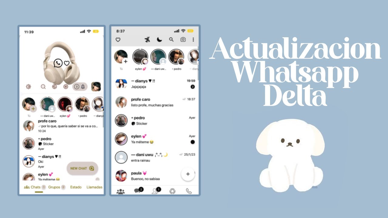 nueva actualización de whatsapp delta v.5.0.0b1 (beta) + dos temas ...