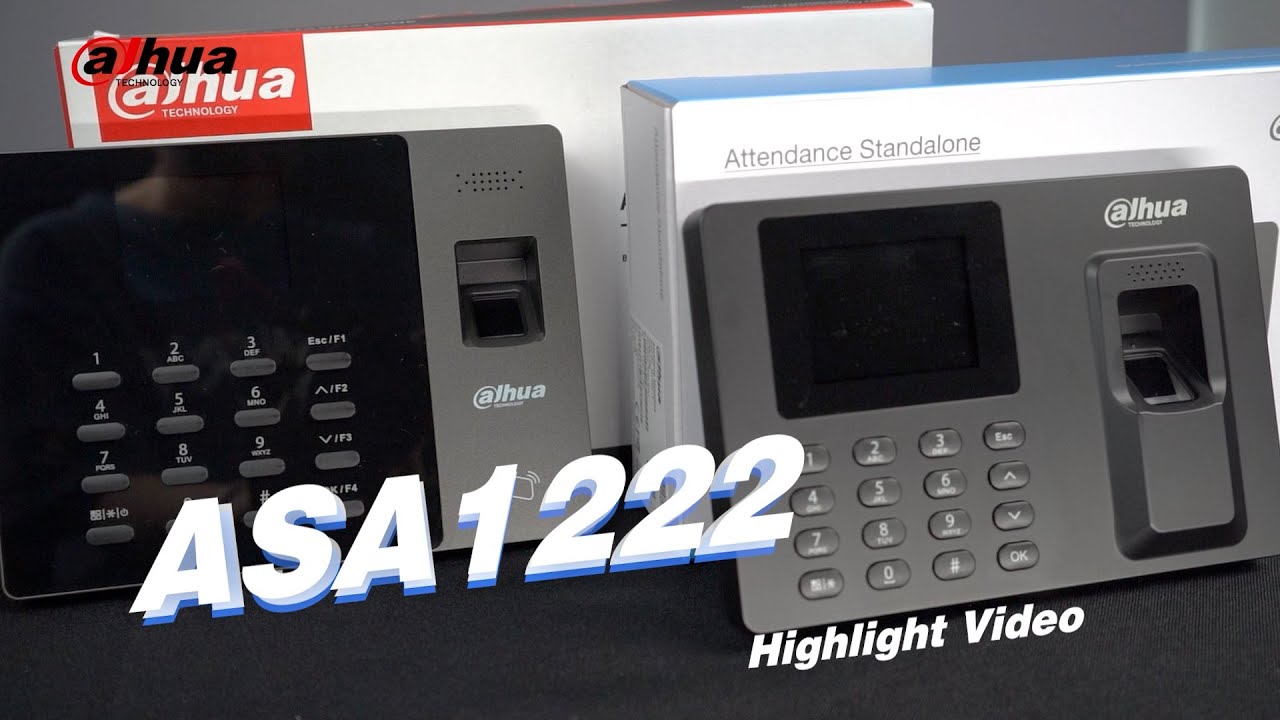Dahua ASA1222 Standalone Attendance Terminal - YouTube