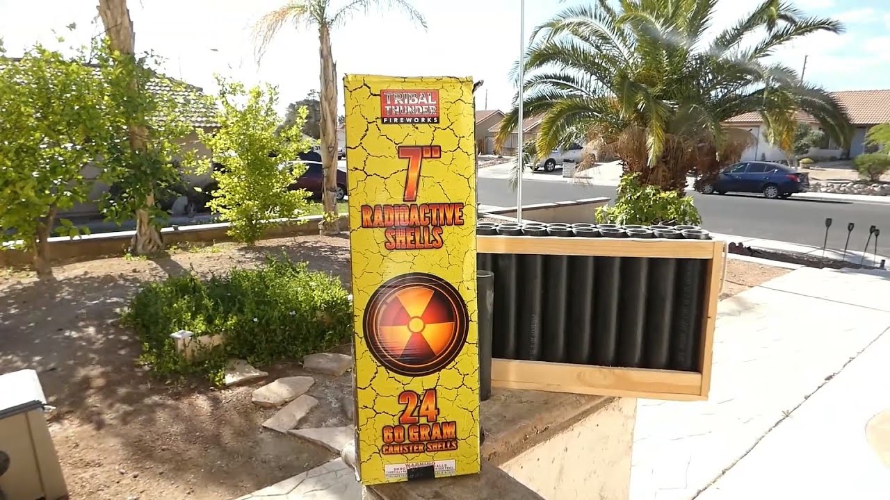 Radioactive 7" Shells By Tribal Thunder From AVI #fireworks - YouTube