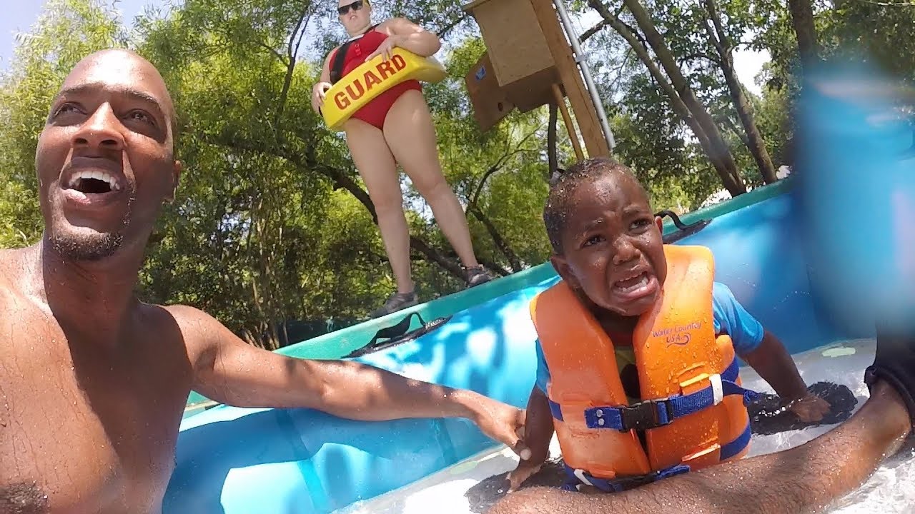 SCARY WATER PARK RIDE!! - YouTube