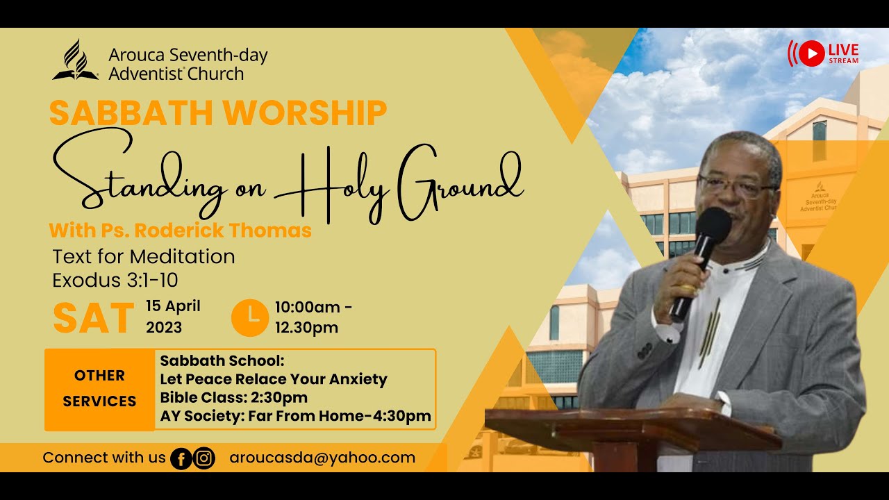 Sabbath Service | Standing on Holy Ground | 15th April 2023 - YouTube