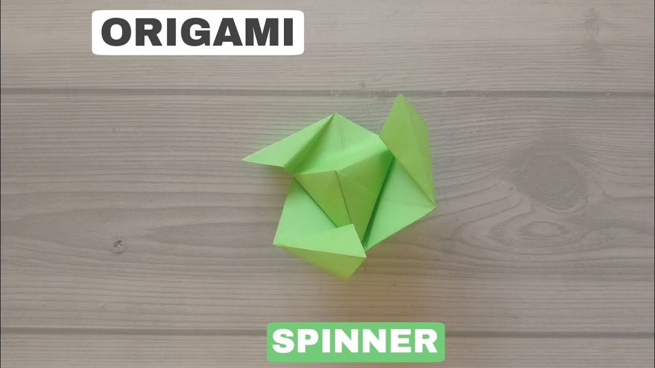SPINNER ORIGAMI| HOW TO MAKE SPINNER CRAFT| TUTORIAL| FOLDING| #art # ...