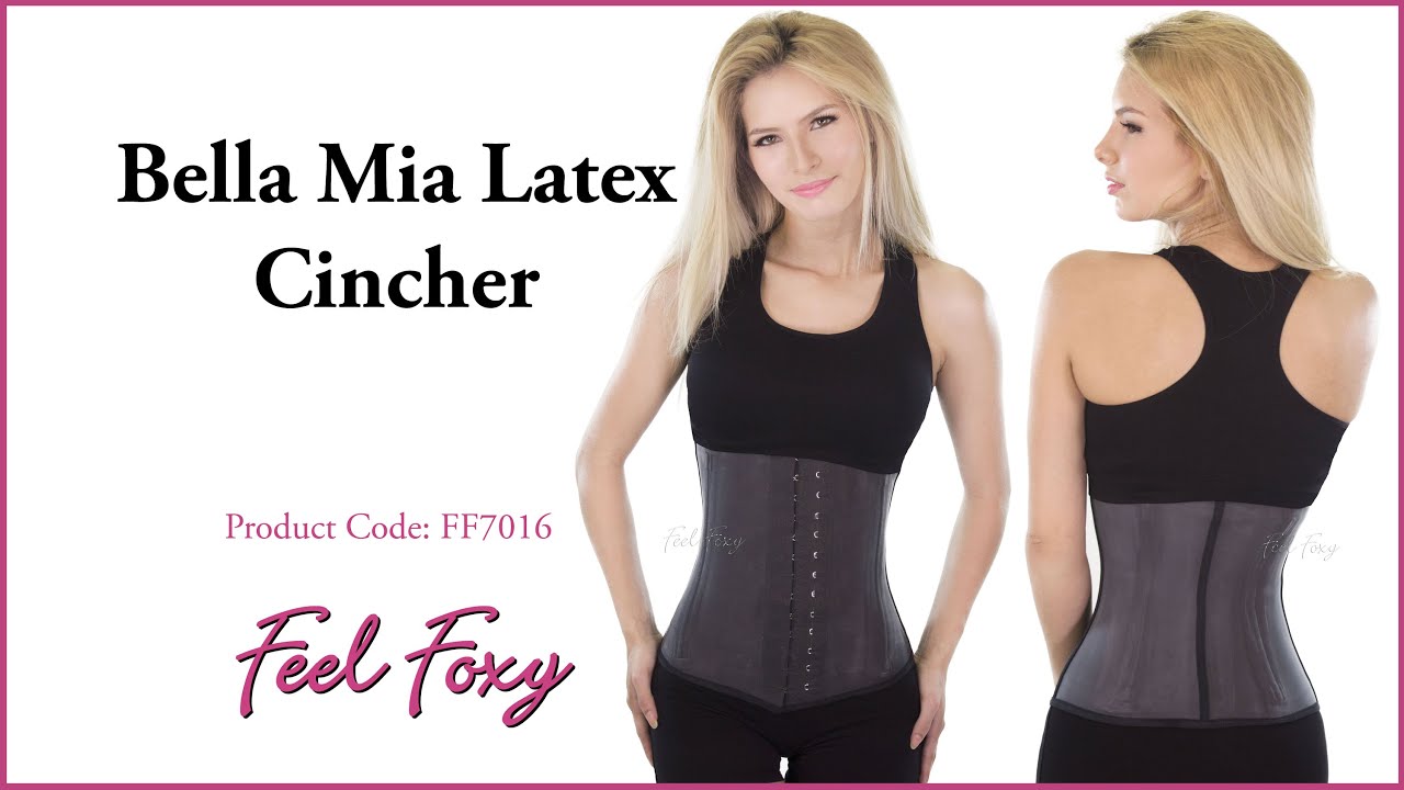 Feel Foxy Bella Mia Latex Cincher - YouTube