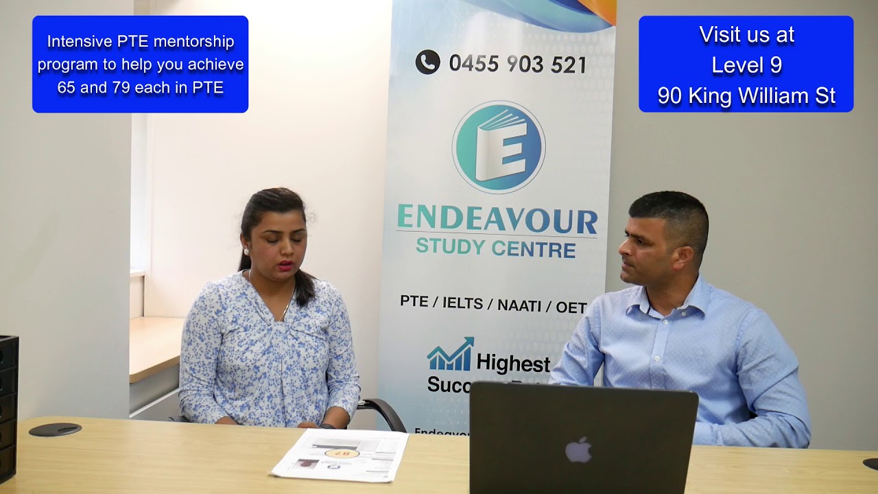 Manpreet achieved 87 in PTE! - YouTube