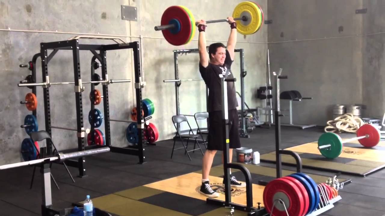 Dan "shanks" 82.5kg Military Press PB - YouTube