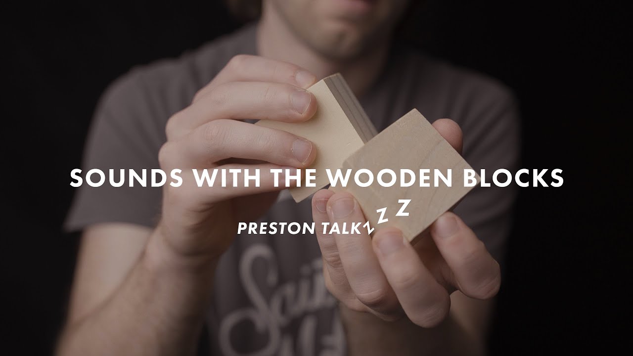 ASMR Tapping and Scratching the Wooden Blocks I Preston TalkZZZ - YouTube