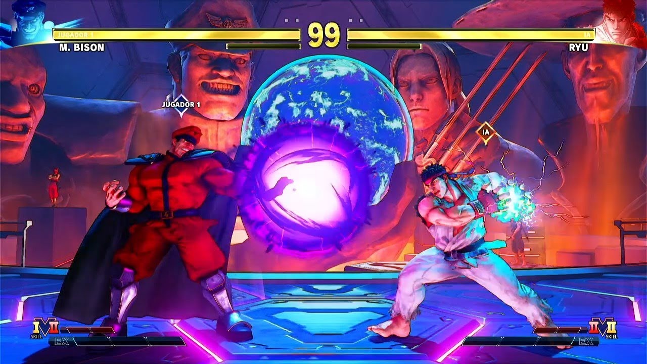 M. BISON VS RYU - STREET FIGHTER V - YouTube