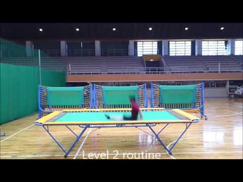 Trampoline Proficiency Level 2 - YouTube