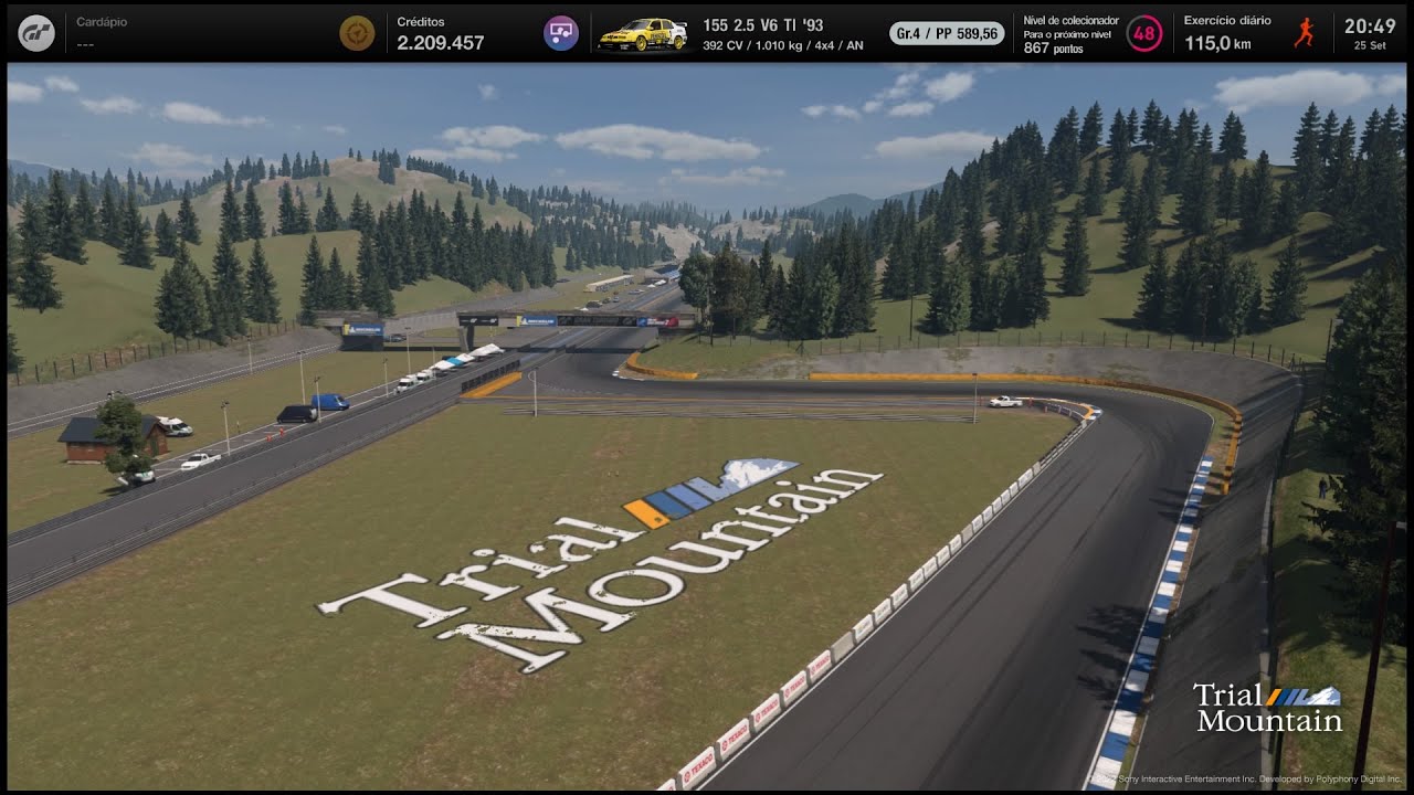 Gran Turismo® 7 - Competições Online: Diárias em Trial Mountain - YouTube