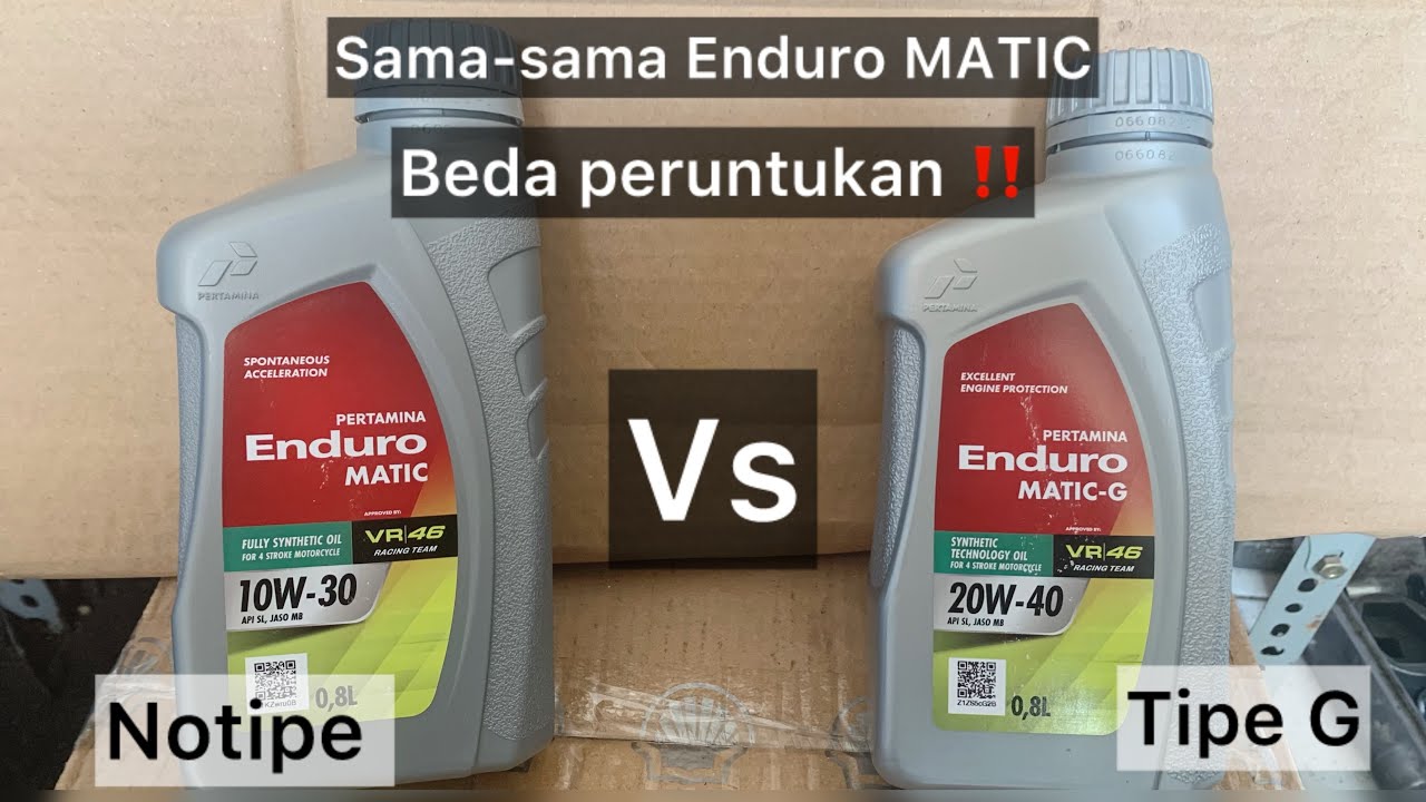 Enduro MATIC vs Enduro MATIC G | oli terbaik untuk motor MATIC beat ...
