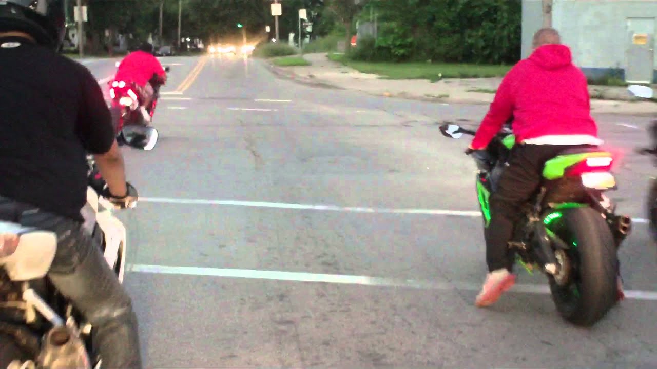 frank leaving the light stretched zx6r - YouTube