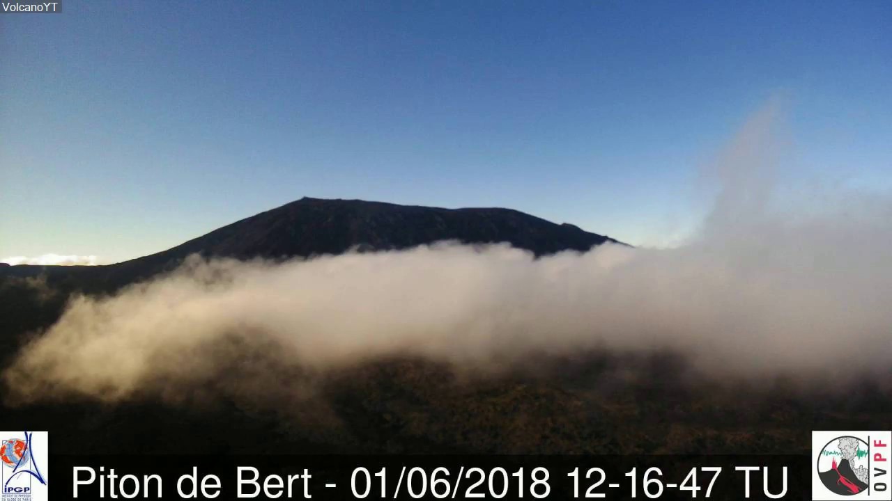 1/6/2018 - Mt Piton de la Fournaise TimeLapse - YouTube