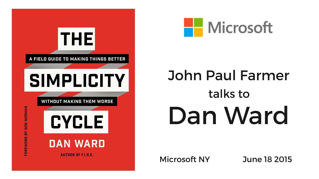 Microsoft Book Talk: The Simplicity Cycle - Dan Ward - YouTube