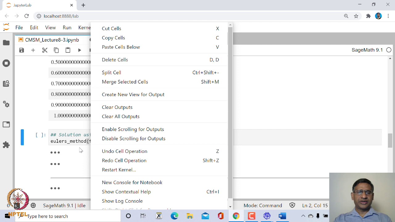 Euler's Method to solve 1st order ODE with SageMath - YouTube