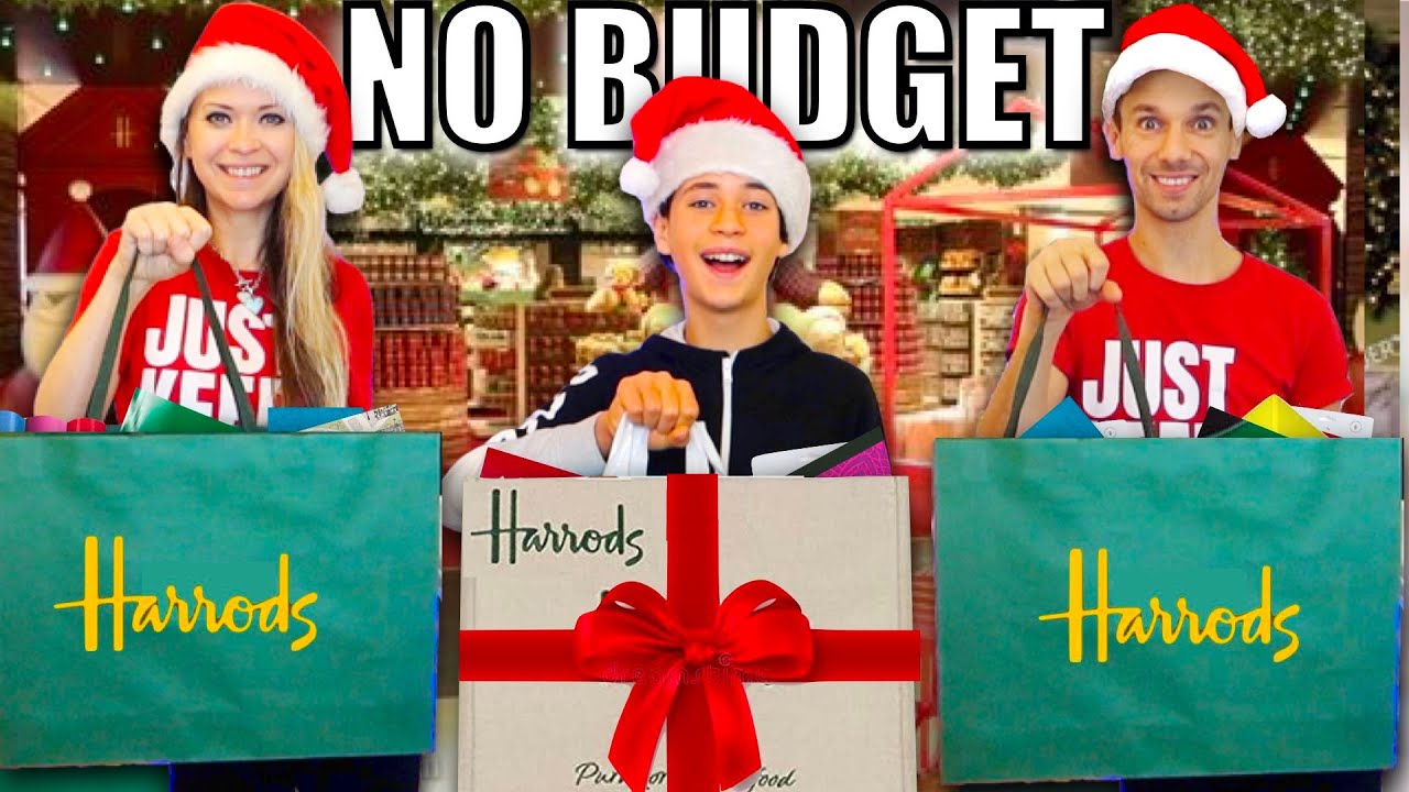 NO BUDGET Harrods SECRET SANTA shopping challenge 🎁 - YouTube