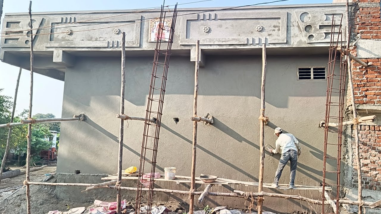 Double Coat Plaster (Double Sponch Plaster) - YouTube