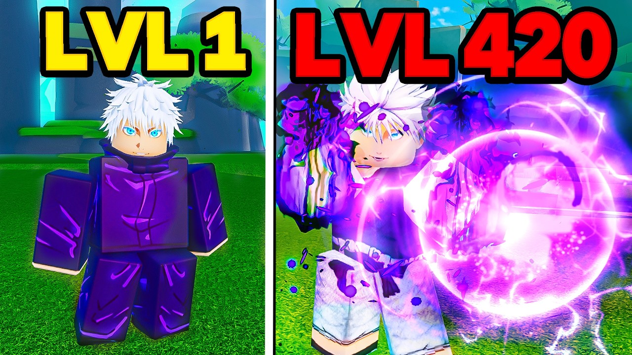 LEVEL 1 TO MAX TURNING GOJO IN JUJUTSU INFINITE ROBLOX - YouTube
