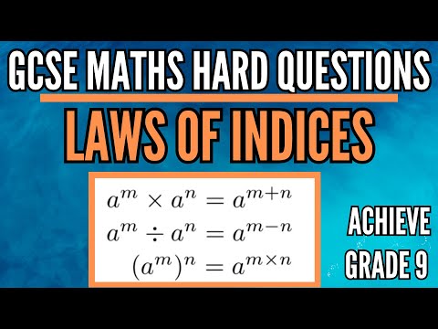 GCSE MATHS HARD QUESTIONS - Laws of Indices! - YouTube